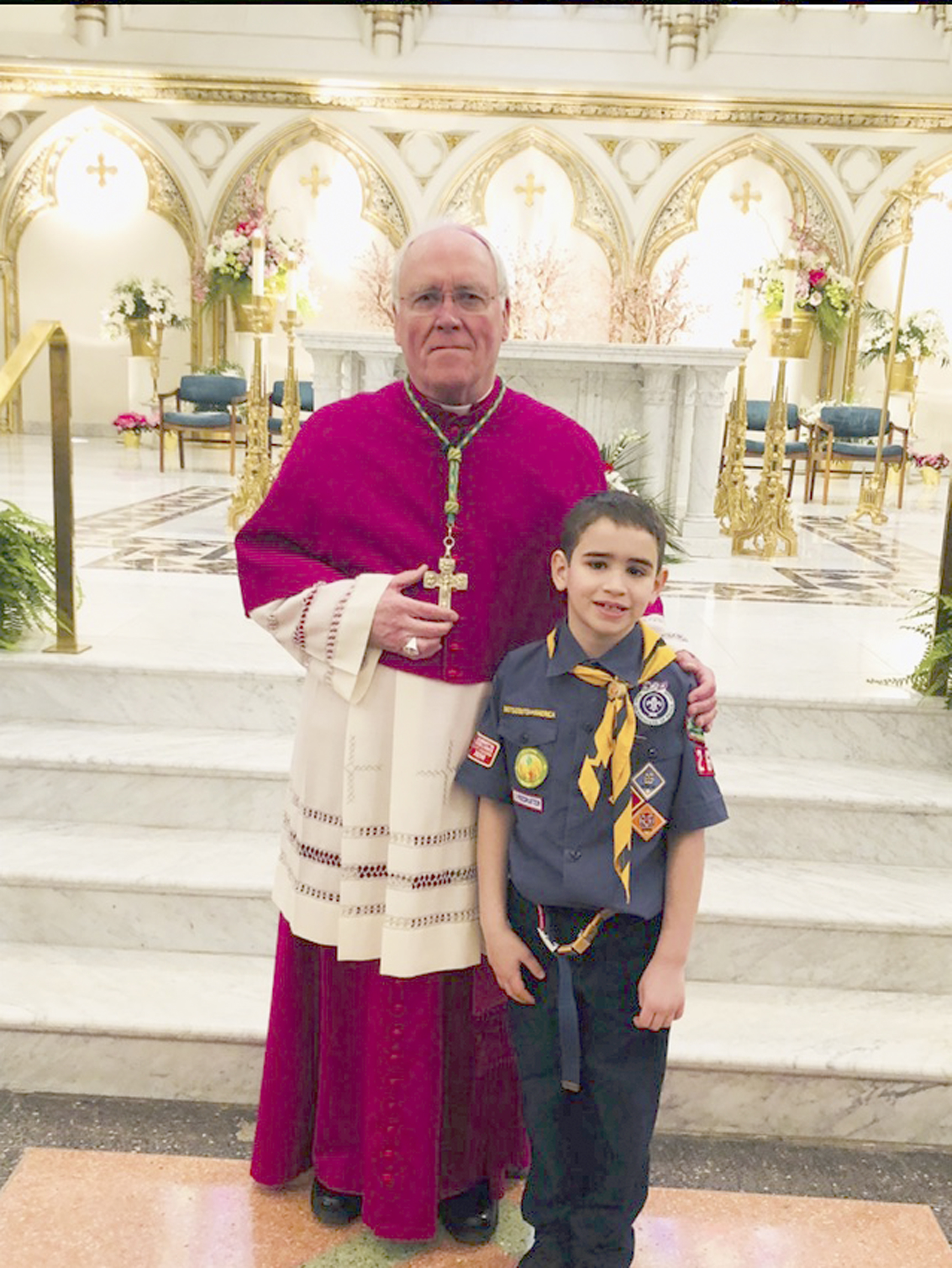 NCCS student earns Cub Scout emblems Light of Christ medal and patch ...